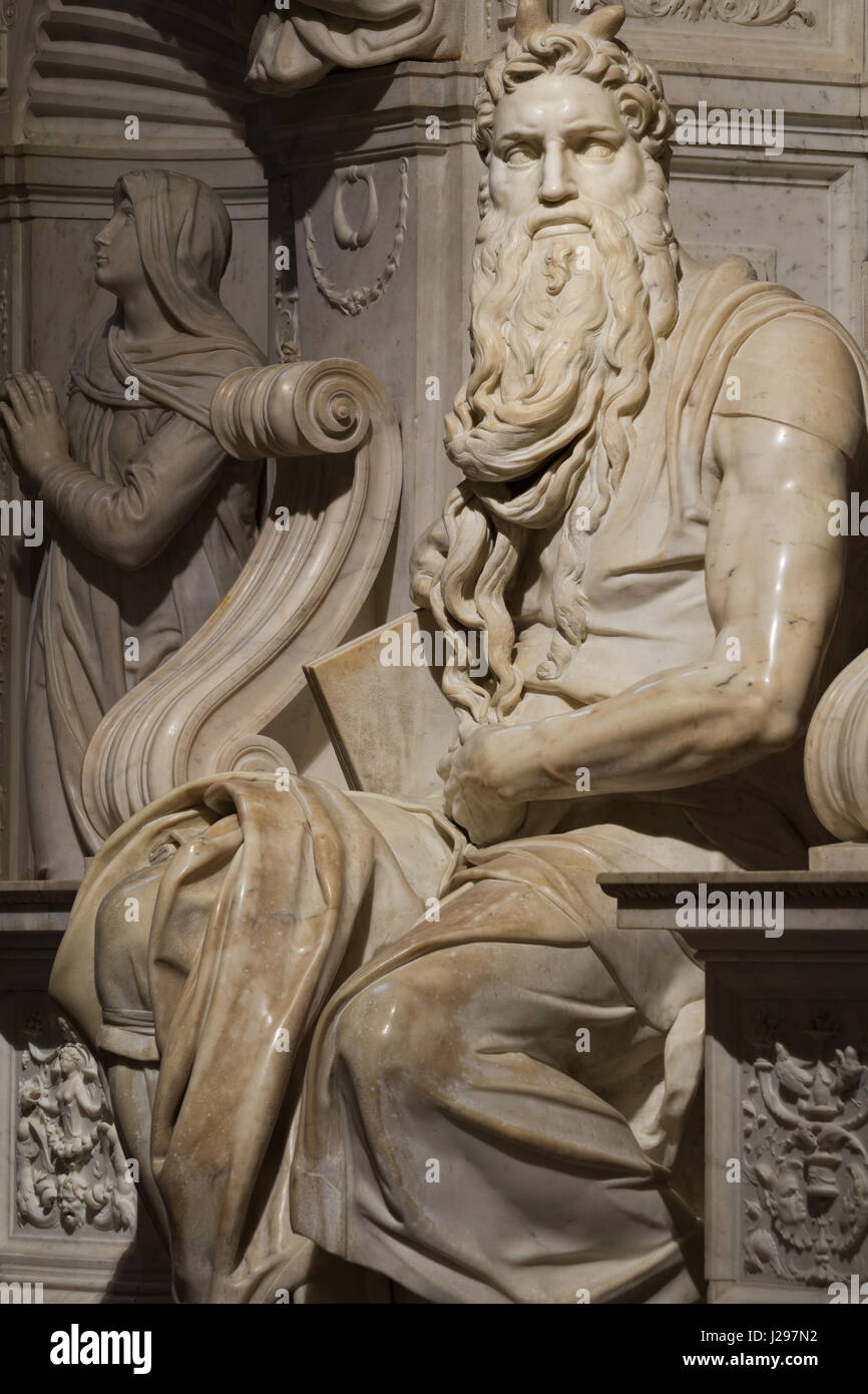 Moses michelangelo marble sculpture michelangelo -Fotos und ...