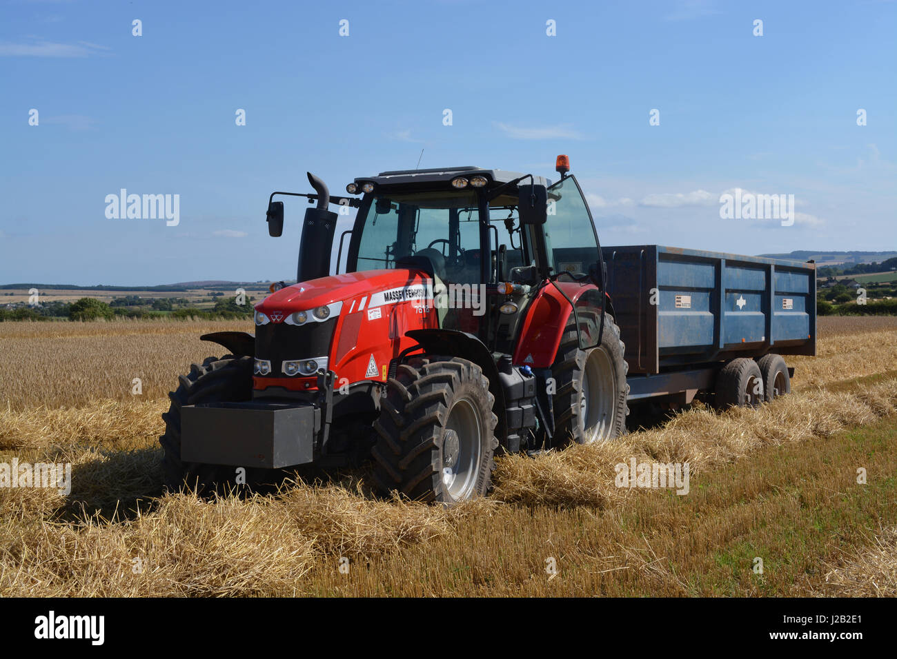 Massey Ferguson 7618 Traktor Stockfotografie - Alamy