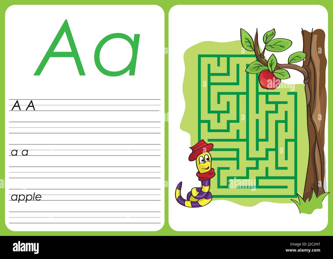 Abc arbeitsblatt Stock-Vektorgrafiken kaufen - Seite 2 - Alamy