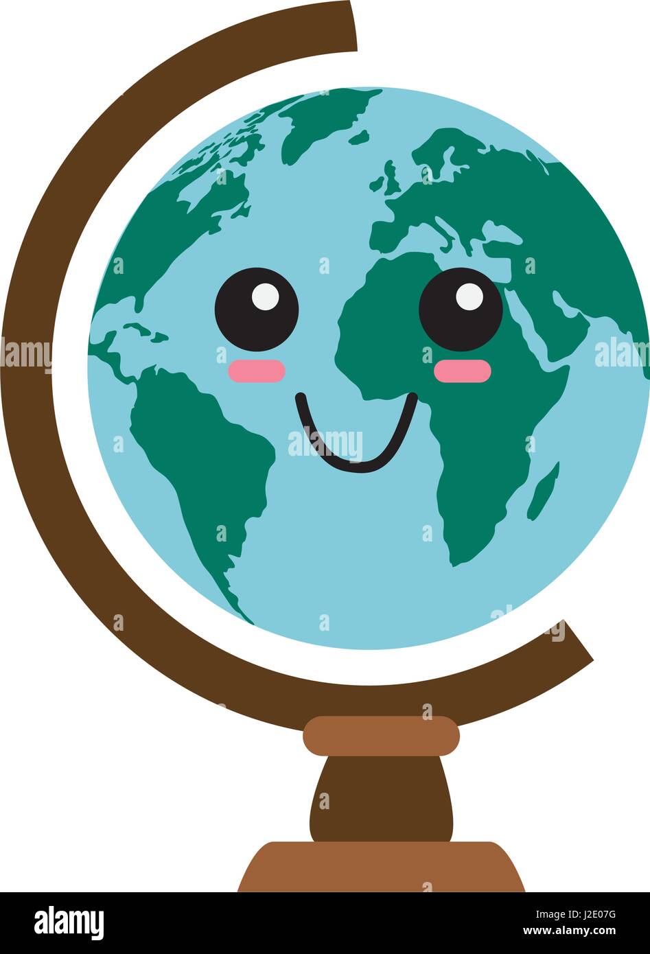 Welt Welt cartoon Stock-Vektorgrafik - Alamy