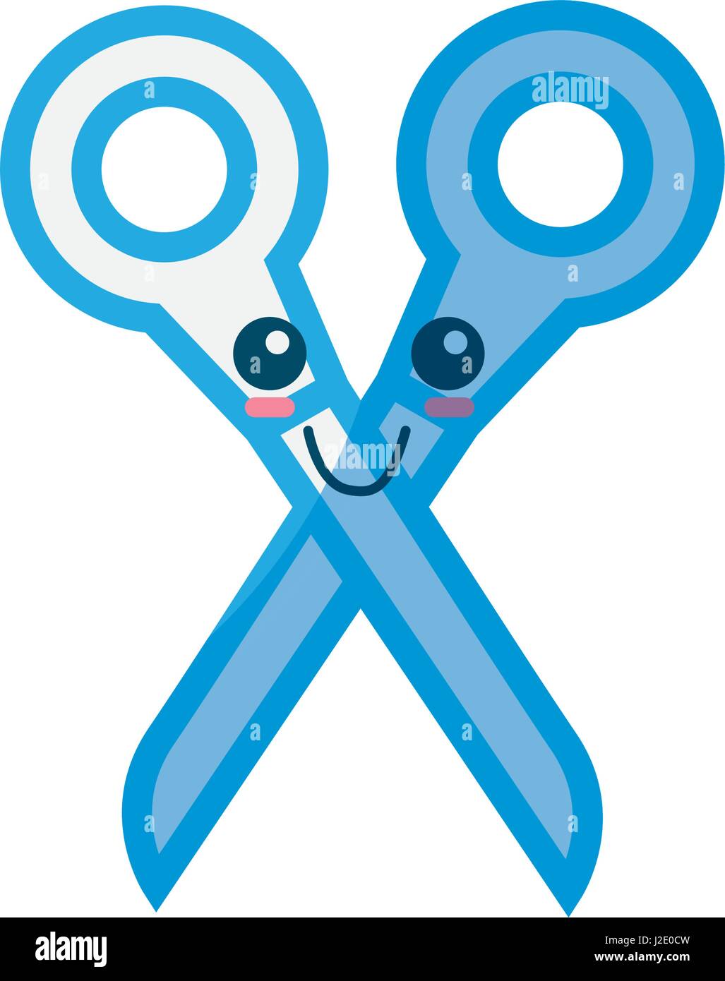 Cartoon Illustration Funny Scissors Stockfotos und -bilder Kaufen - Alamy