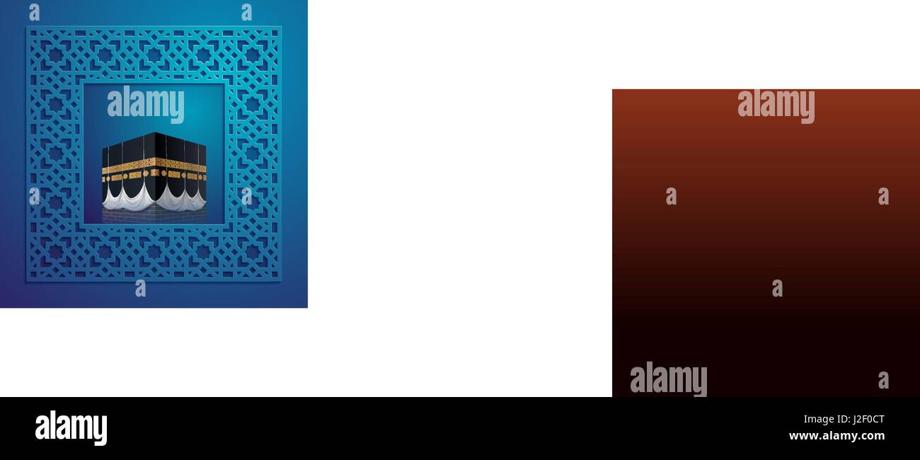 Kaaba Symbol islamischen heiligen Masjid Al-Haram in Mekka Stock ...