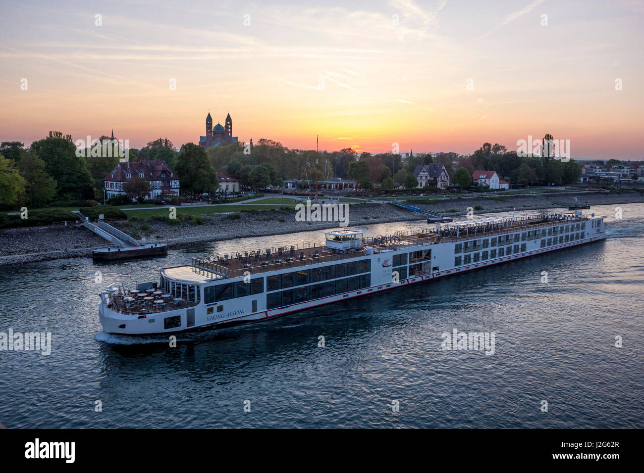 River Cruise Boot 'Viking' ALSVIN auf Rhein, Speyer, Deutschland ...