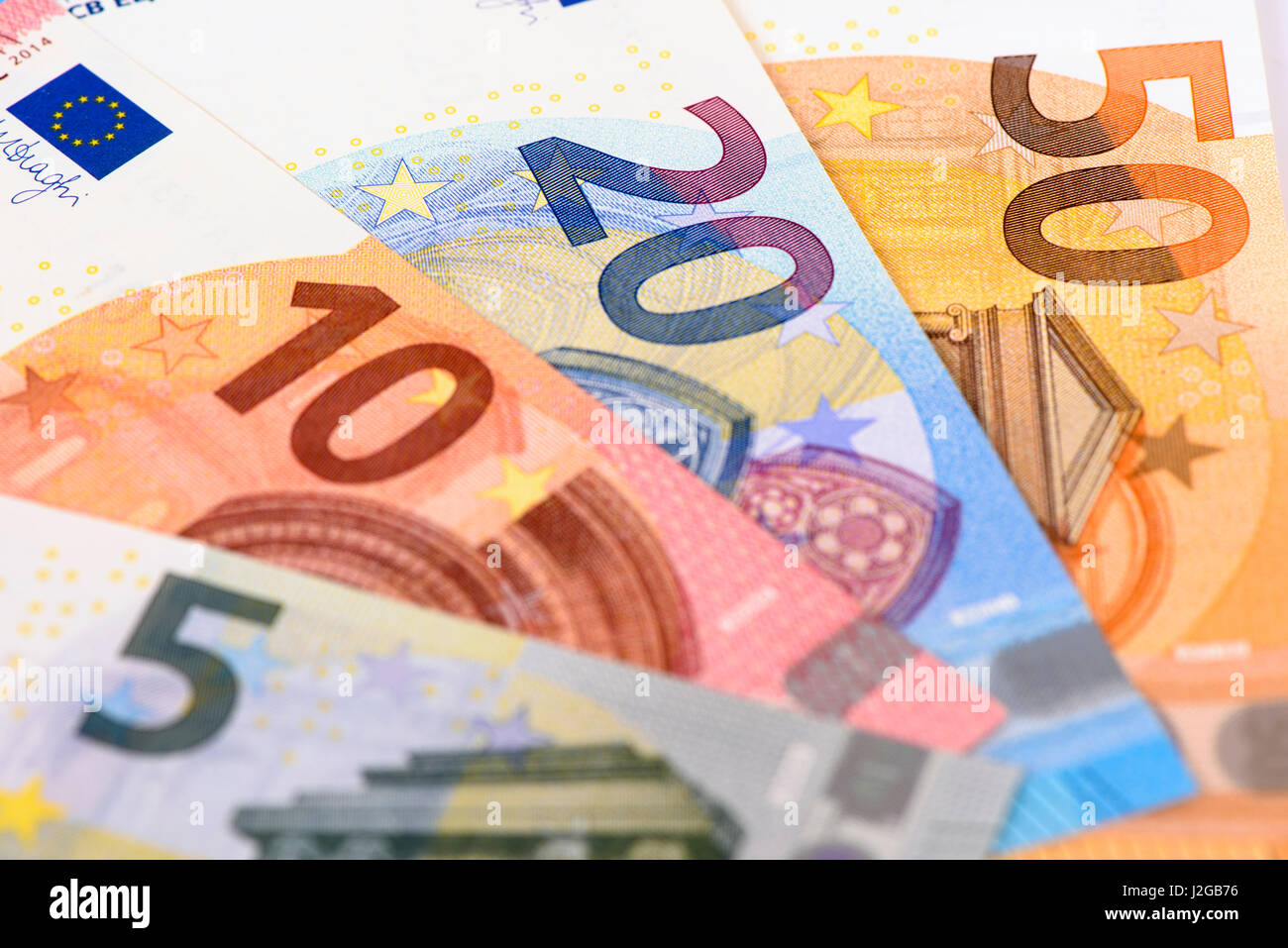 Euro-banknoten und Währung für Europa Stockfotografie - Alamy