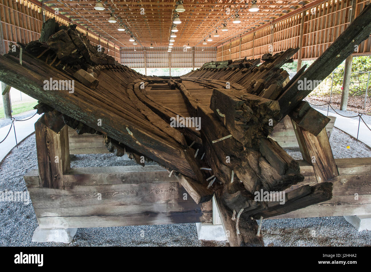 Überreste der eiserne C.S.S. Neuse State Historic Site und Gouverneur ...