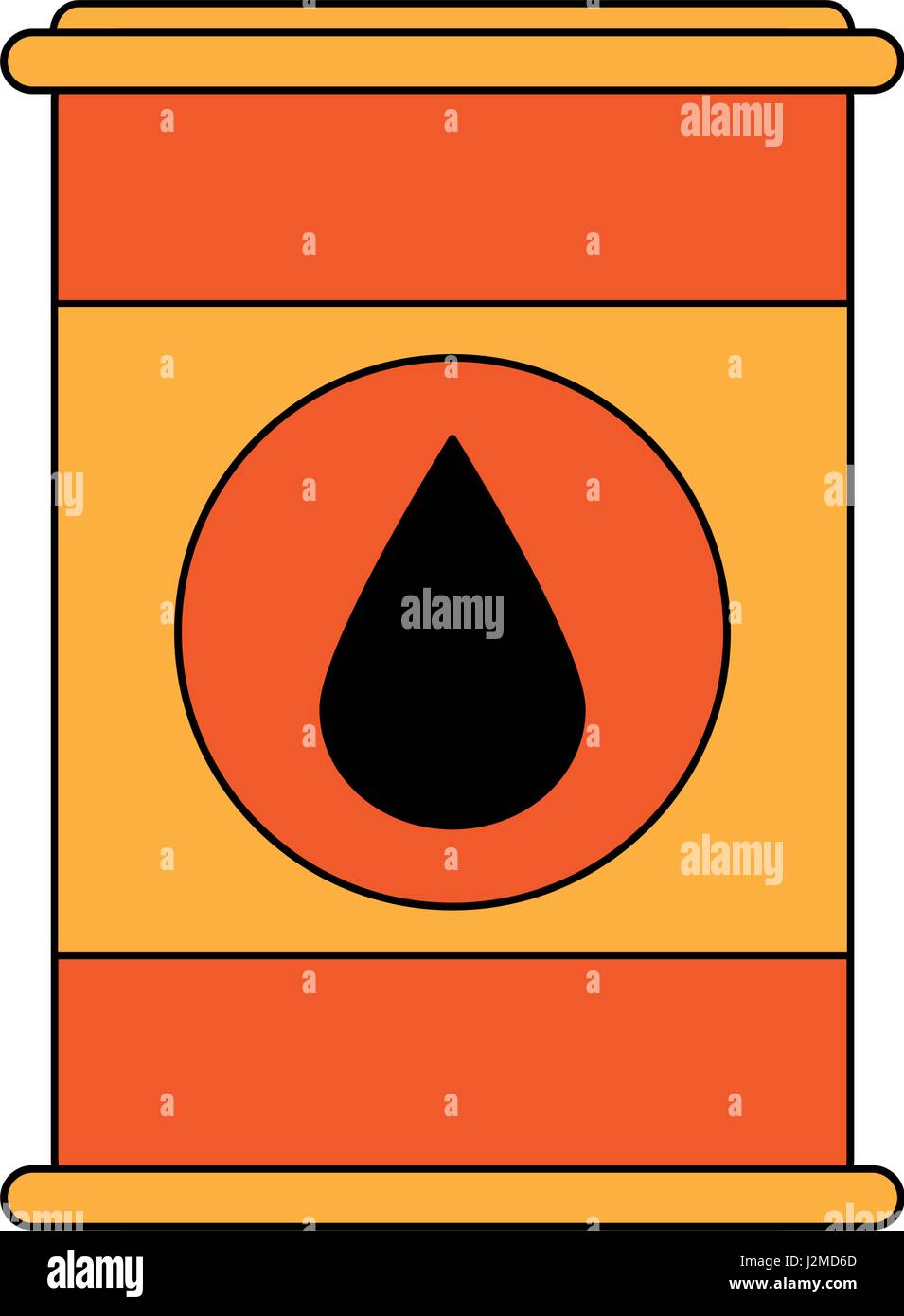 bunte Grafik Barrel Öl mit Erdöl-Drop-symbol Stock-Vektorgrafik - Alamy