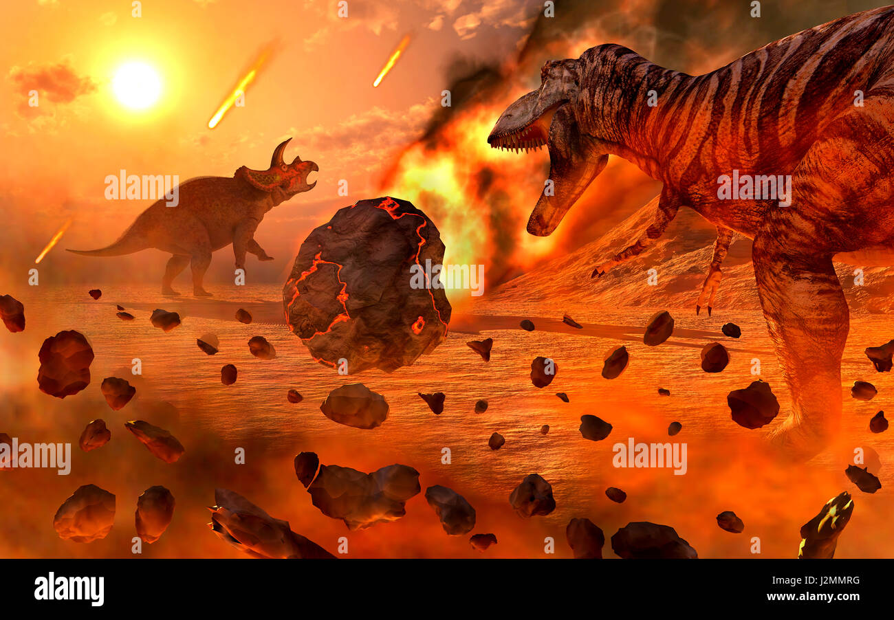 Die Kreidezeit Paläogen Aussterbeereignis Stockfotografie - Alamy