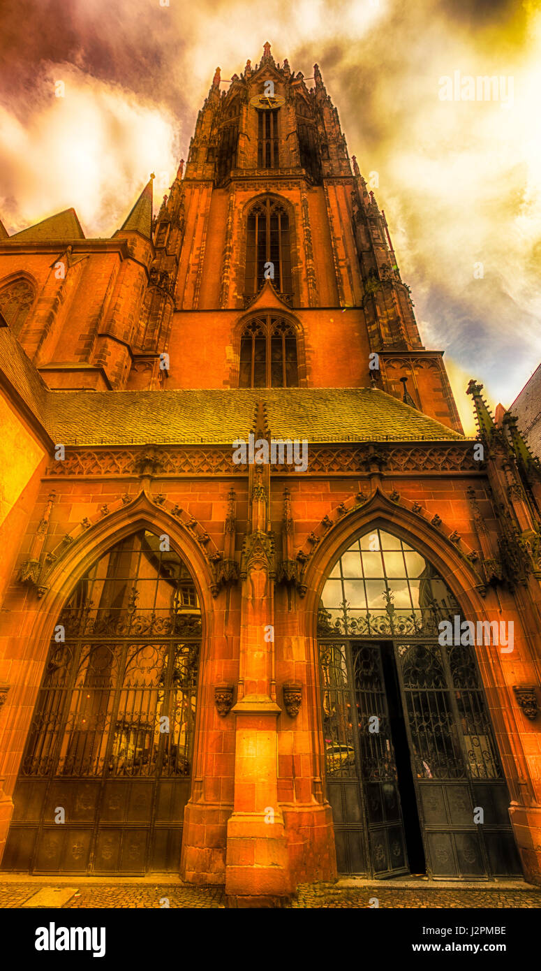 Bildende Kunst Farbbild der Frankfurter Kaiserdom St. Bartholomäus (St ... Bildende Kunst Farbbild der Frankfurter Kaiserdom St. Bartholomäus (St ...