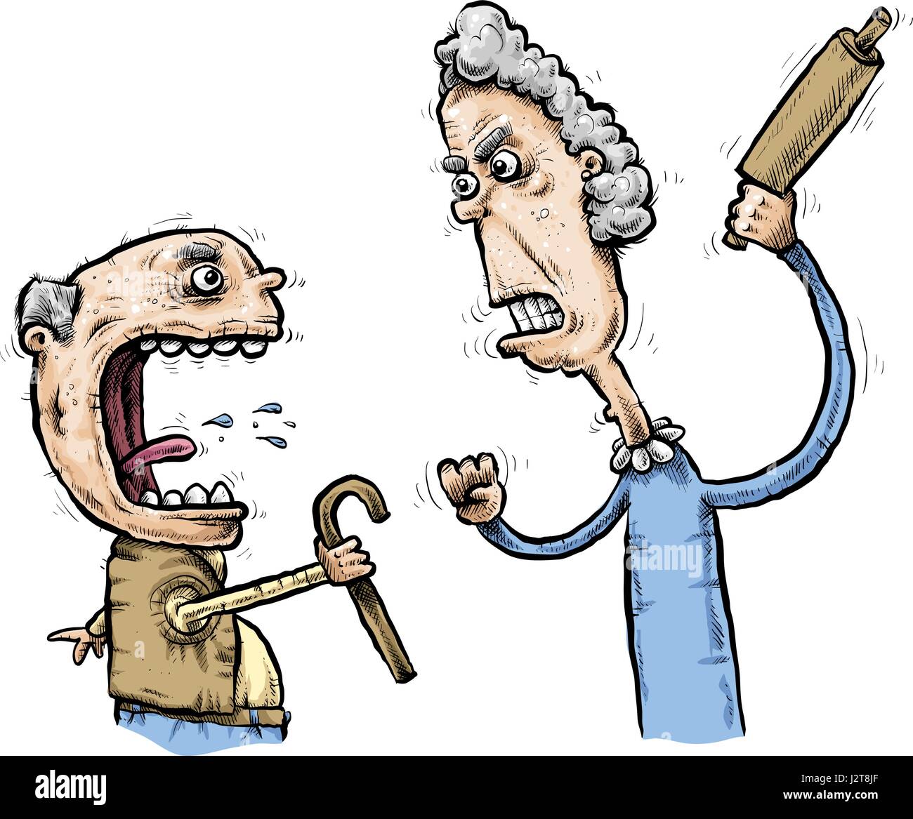 Streit cartoon -Fotos und -Bildmaterial in hoher Auflösung – Alamy