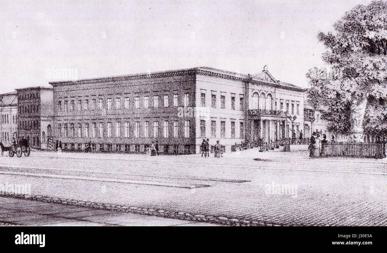 Berlin, Wilhelmplatz, Ordenspalais, um 1830 Stockfotografie - Alamy