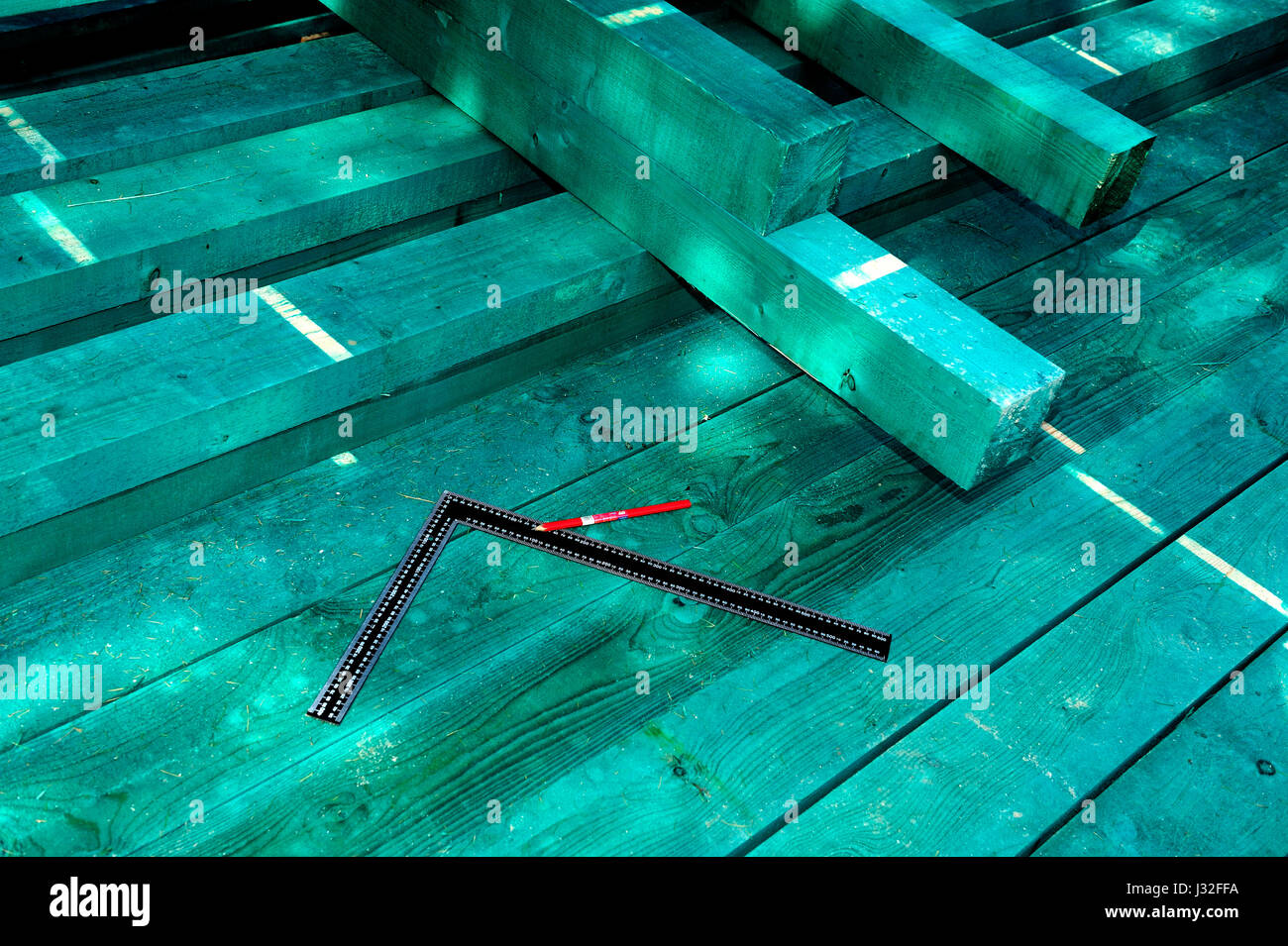 Holz, Balken, traditionelle, Holz, Hände, Sicherheit, Messung, Arbeiten ...