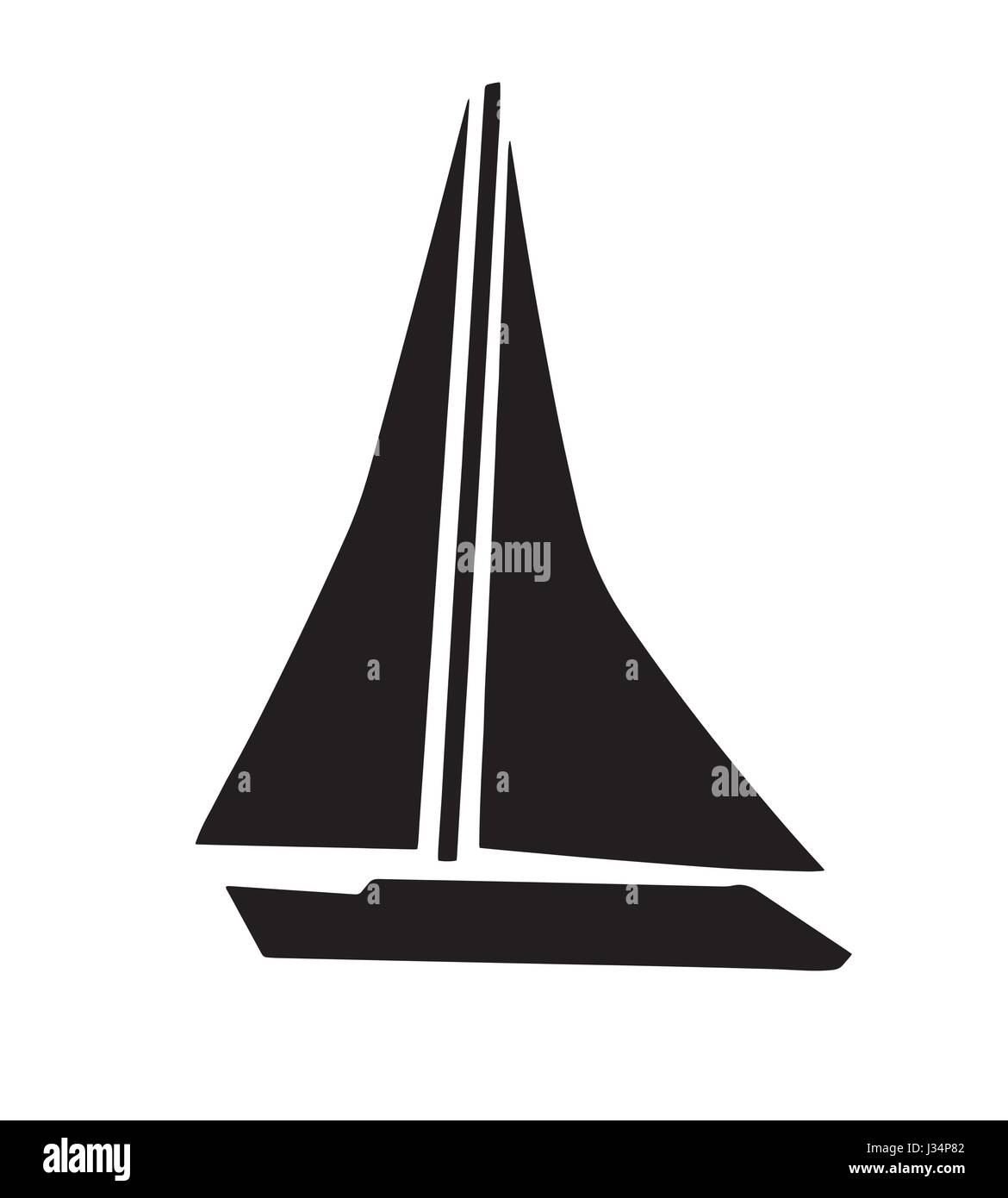 Segelboot silhouette -Fotos und -Bildmaterial in hoher Auflösung – Alamy