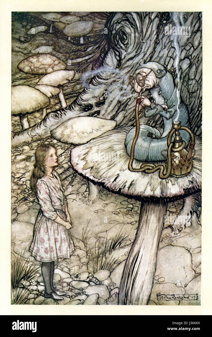 Caterpillar Alice Alice In Wonderland Stockfotos und -bilder Kaufen - Alamy