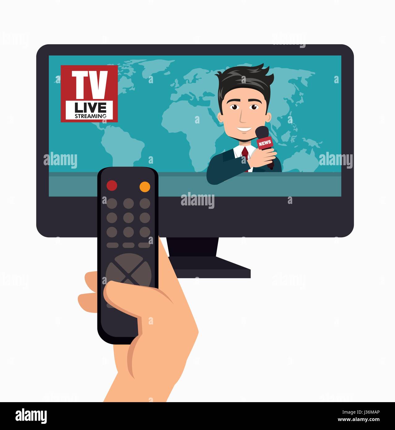 Newsreader newsreader moderatorin Stock-Vektorgrafiken kaufen - Seite 2 ...