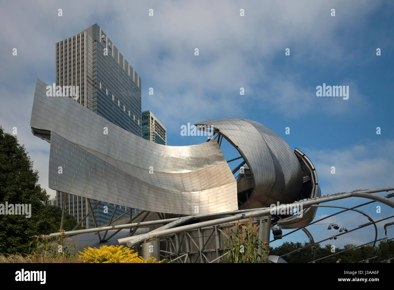 Chicago, Harris Theater von Frank Gehry neue Millenium Park, USA ...