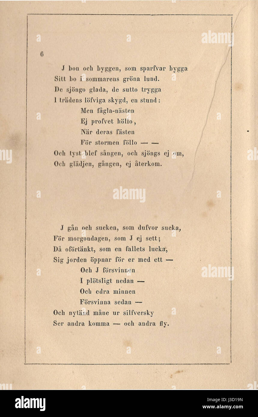 Gravur mit dem Titel „Dodens Engel“, erstellt 1851, die eine ...