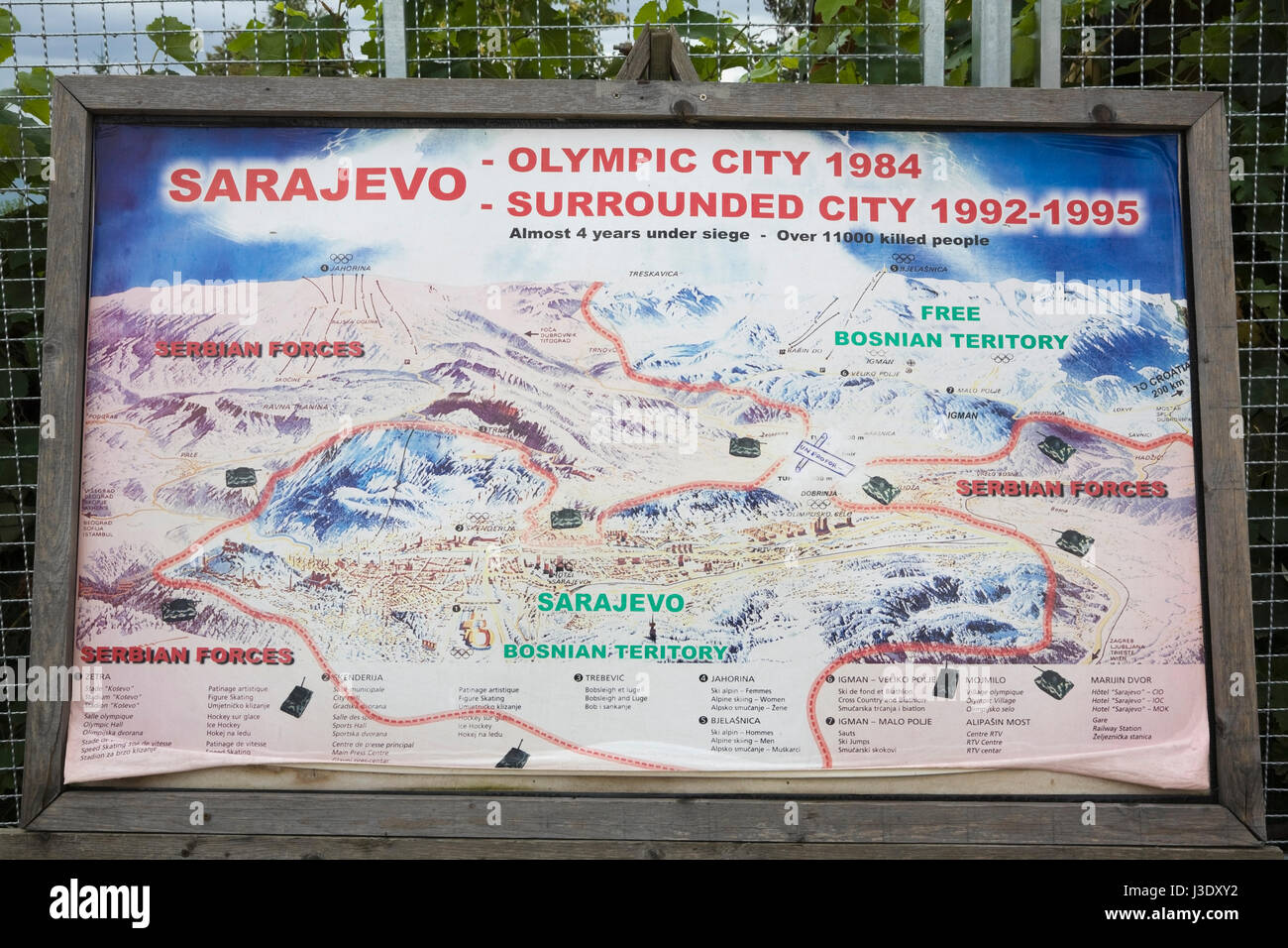 Sarajevo karte -Fotos und -Bildmaterial in hoher Auflösung – Alamy