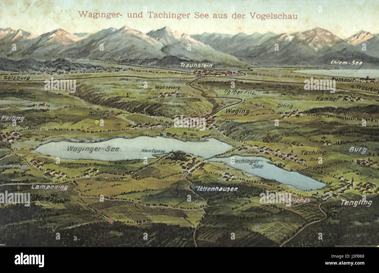 Bin Waginger See Tachinger See Stockfotografie - Alamy