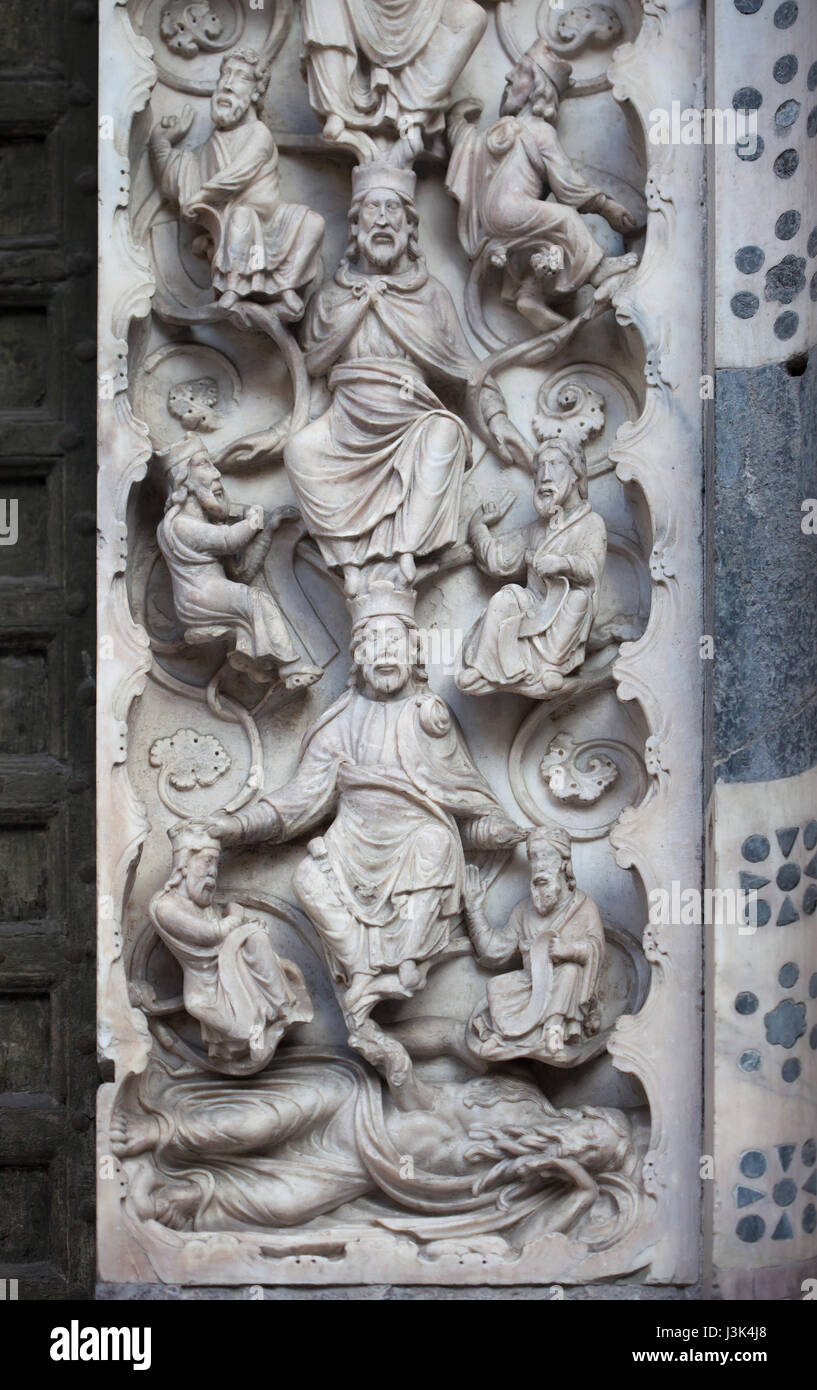 Der Baum von Jesse. Romanische Marmorrelief von Maestro dell'Arca del ...