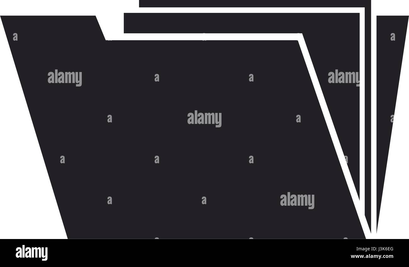 Ordner-Datei Archiv Dokument Technologie Piktogramm Stock-Vektorgrafik ...