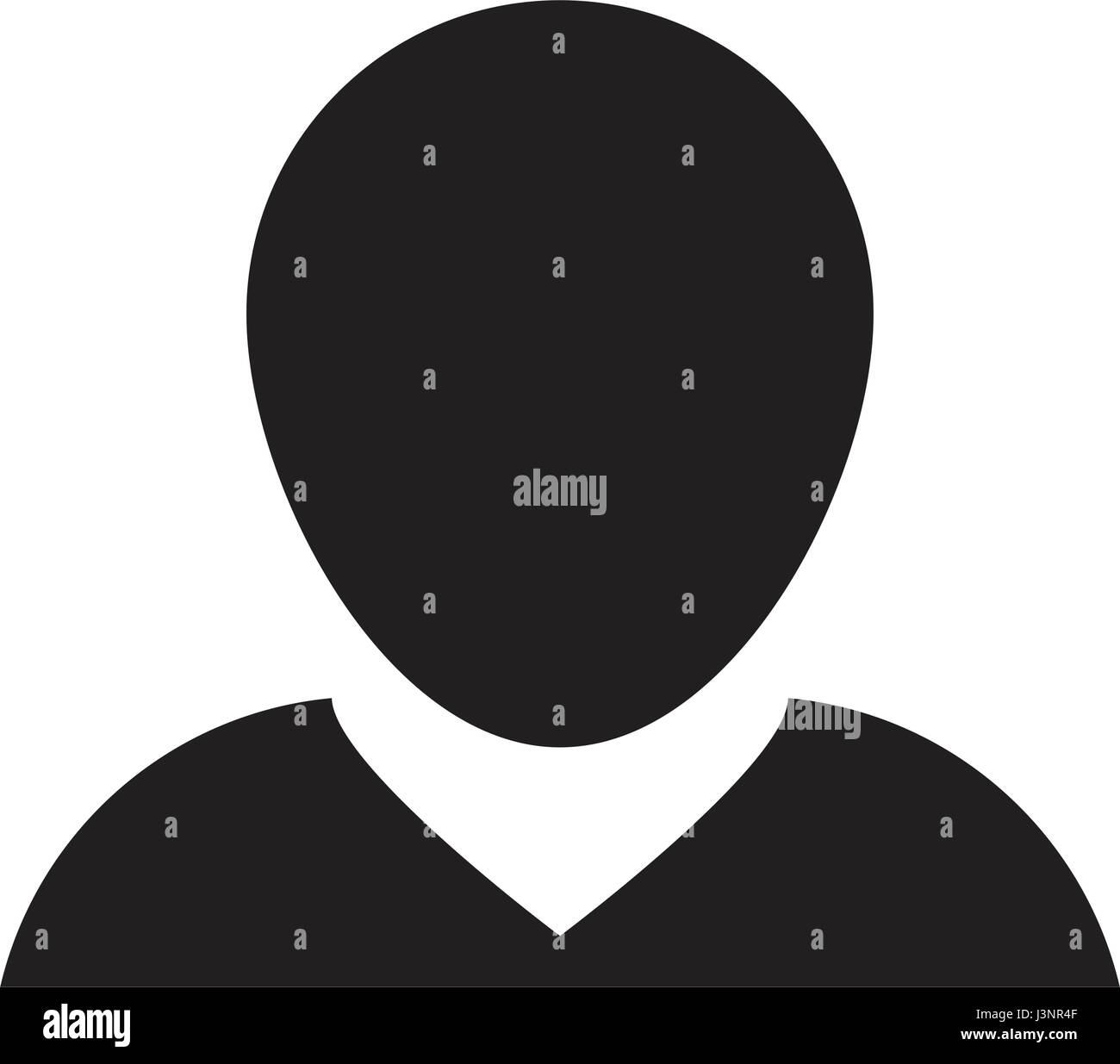 Mann User Icon Vector Person Profil Avatar Glyphe Piktogramm Abbildung ...