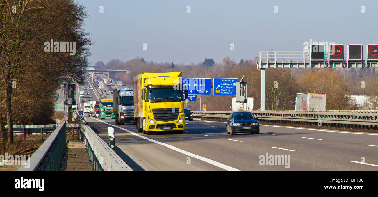 Highway A8 Germany Stockfotos und -bilder Kaufen - Alamy