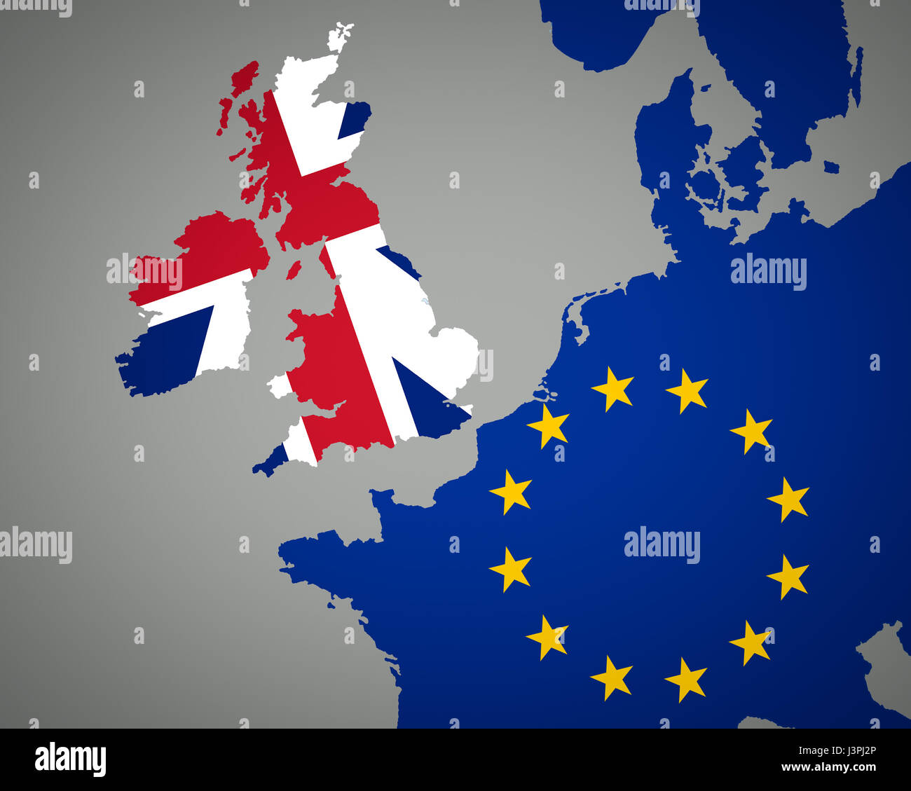 Karte Von Europa Mit Union Jack F r England Und EU Flagge F r Europa Karte Von Europa Mit Union Jack F r England Und EU Flagge F r Europa