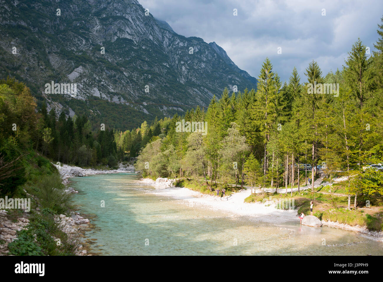 Fluss Soca, Soca, Triglav Nationalpark, Julischen Alpen, Slowenien ...