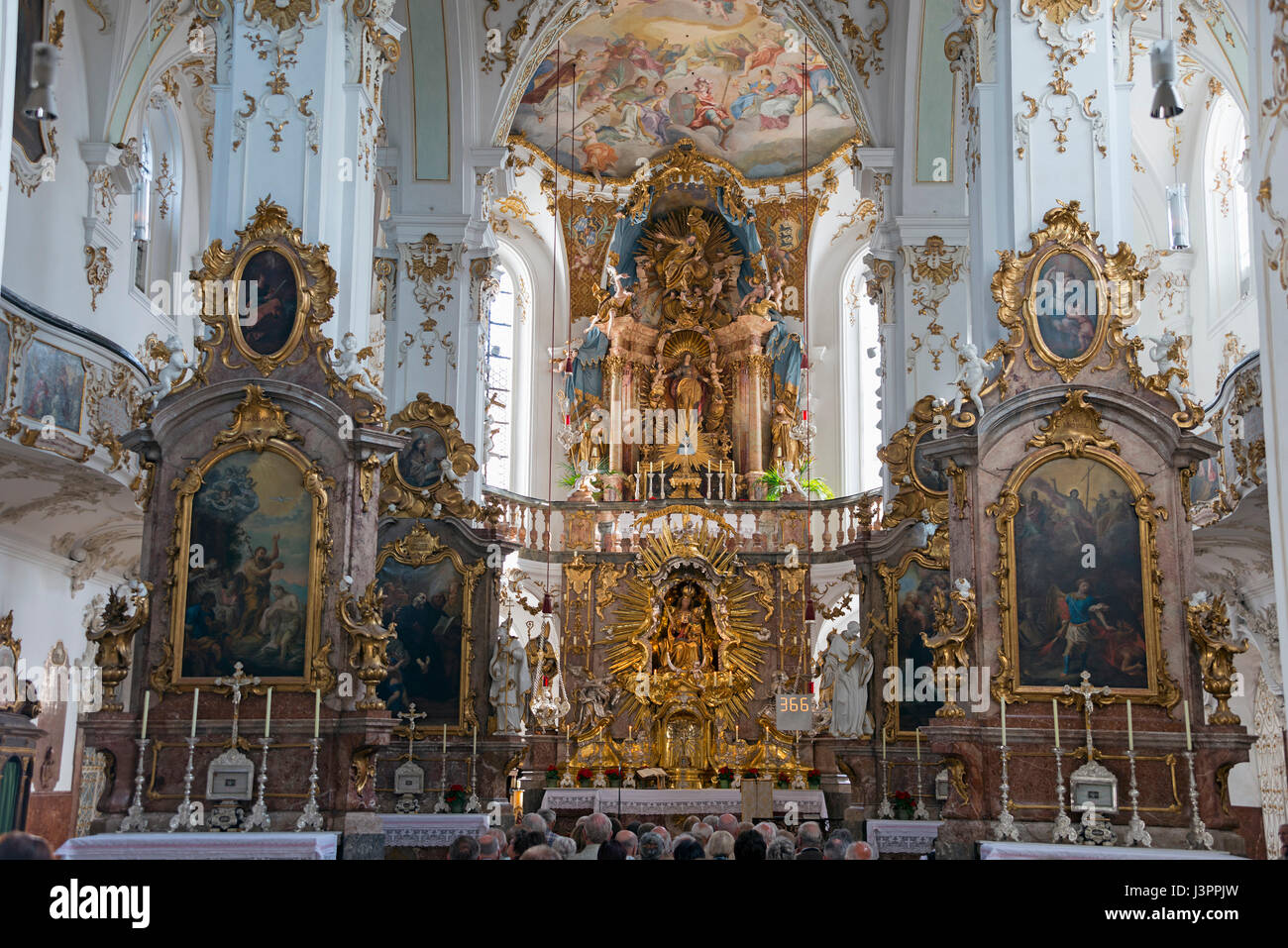 Kirche, Kloster Andechs, Kloster Andechs, Bayern, Deutschland ...