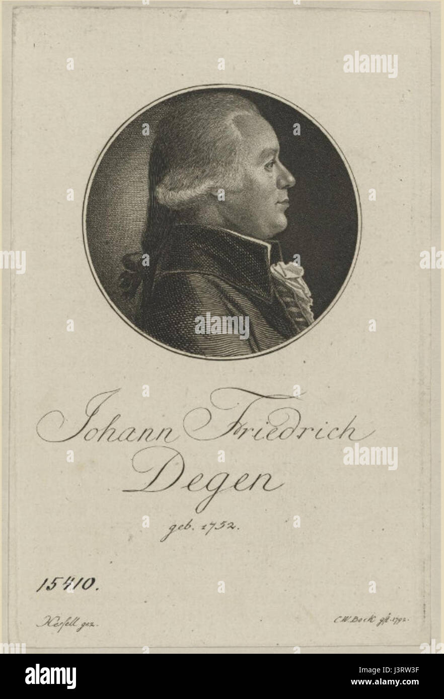 Johann friedrich degen -Fotos und -Bildmaterial in hoher Auflösung – Alamy
