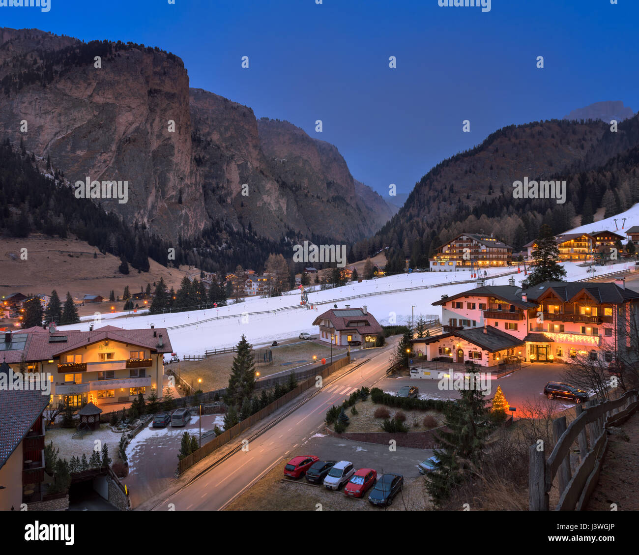 Wolkenstein Gröden - 5. Januar 2017: Wolkenstein in Gröden in den ...