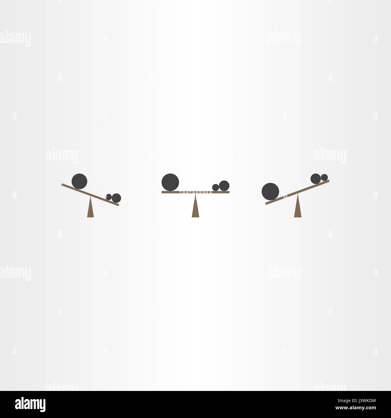 Balance-Symbol Vektor Statik symbol Stock-Vektorgrafik - Alamy