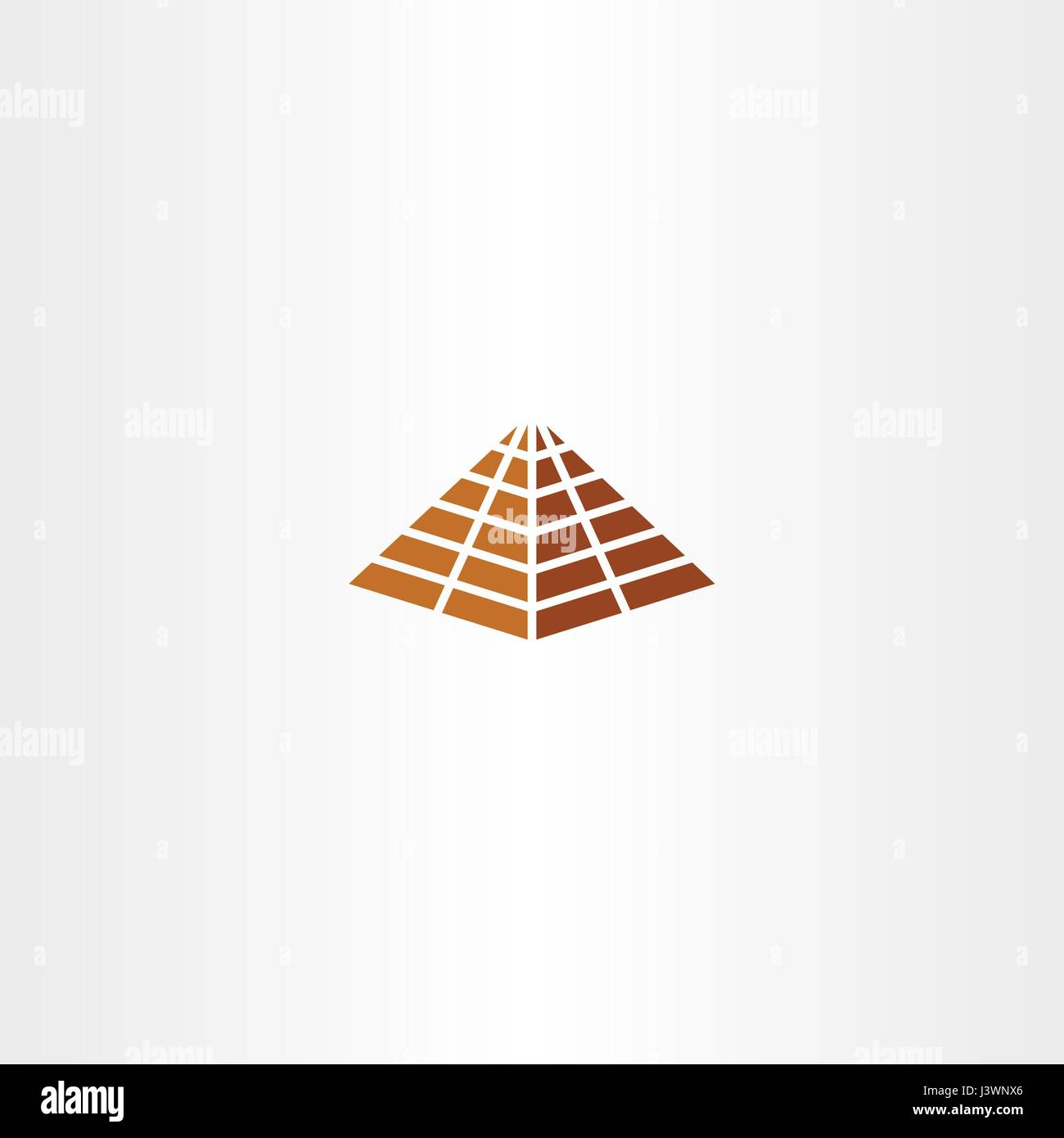 Pyramide-Symbol Zeichen Element Vektor Stock-Vektorgrafik - Alamy