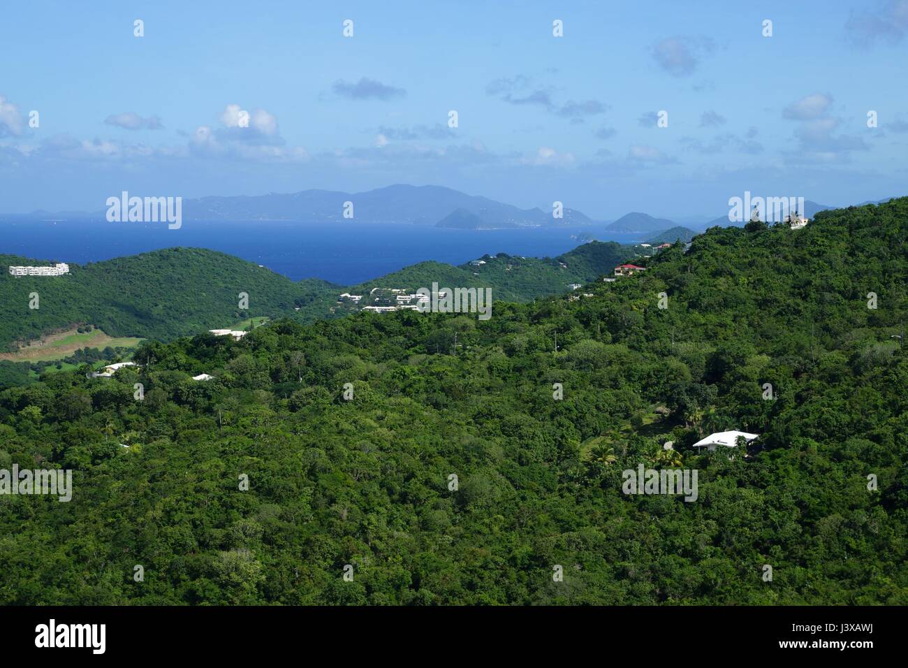 Tortola (BVI), Thatch Cay (USVI), krasse Cay (USVI) und Johannes (USVI ...