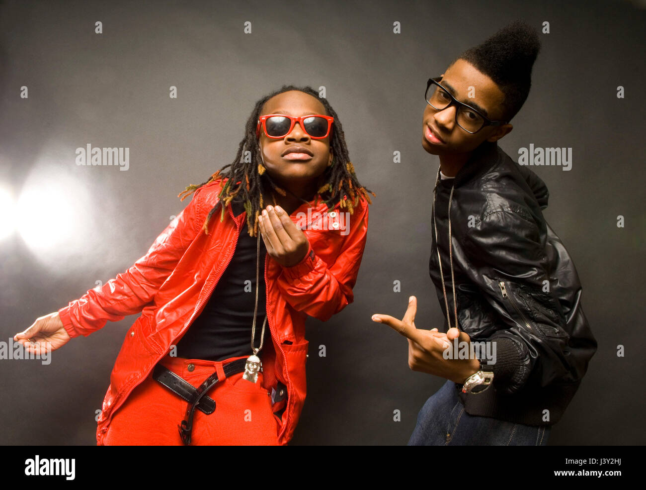 (L-R) Lil Chuckee und Lil Twist von Lil Waynes Young Money ...