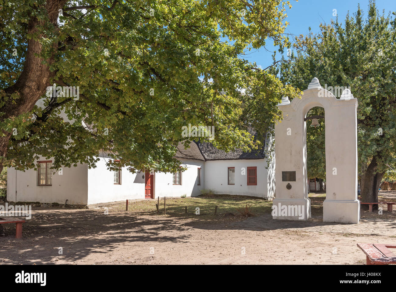 GENADENDAL, Südafrika - 27. März 2017: 1800, jetzt ein Gästehaus der ...