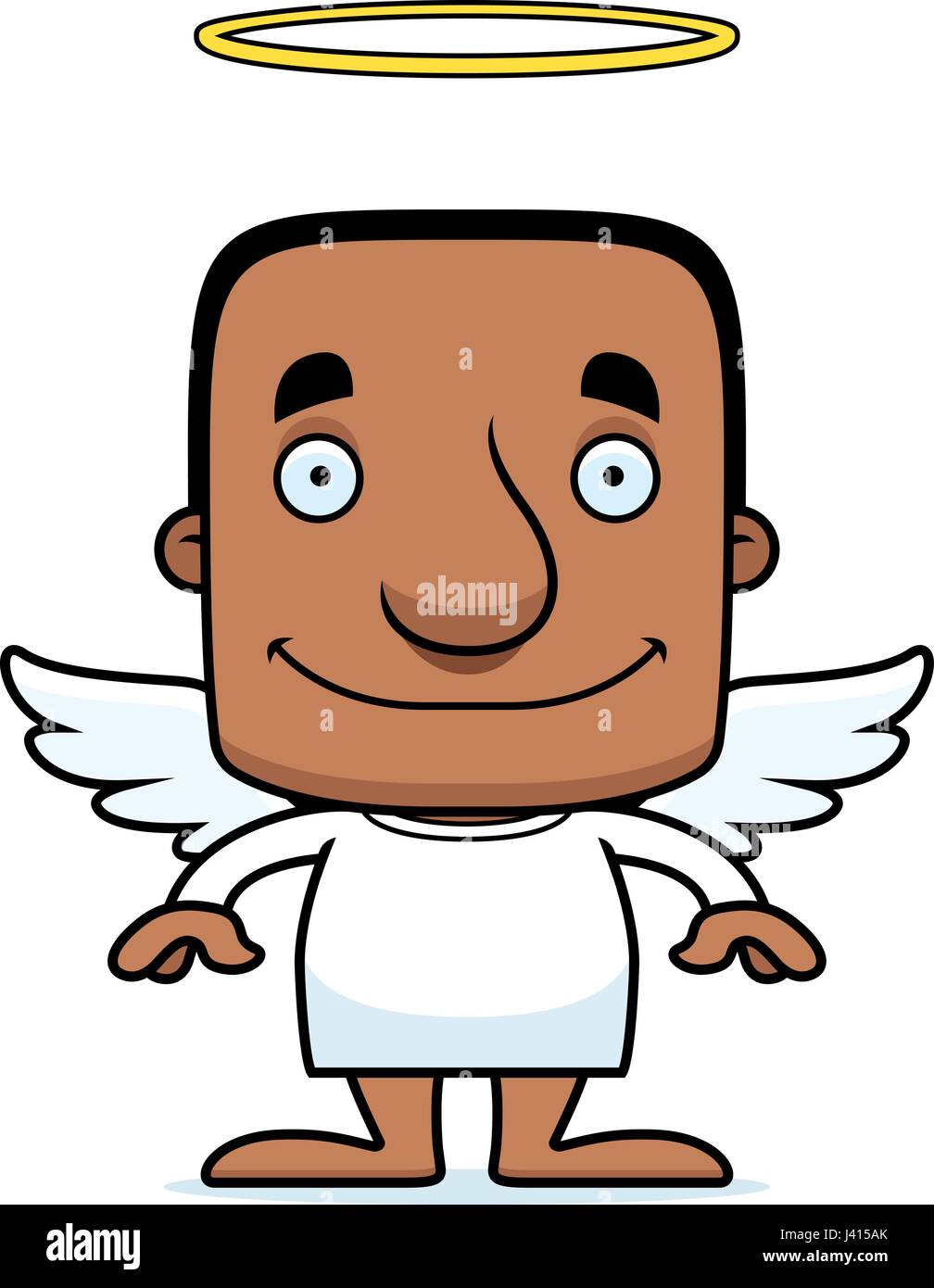 Cartoon Angel Man Smiling Stockfotos & Cartoon Angel Man Smiling Bilder ...