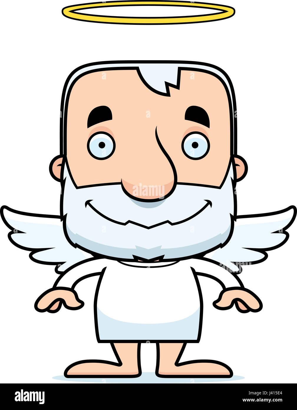 Cartoon angel man smiling -Fotos und -Bildmaterial in hoher Auflösung ...