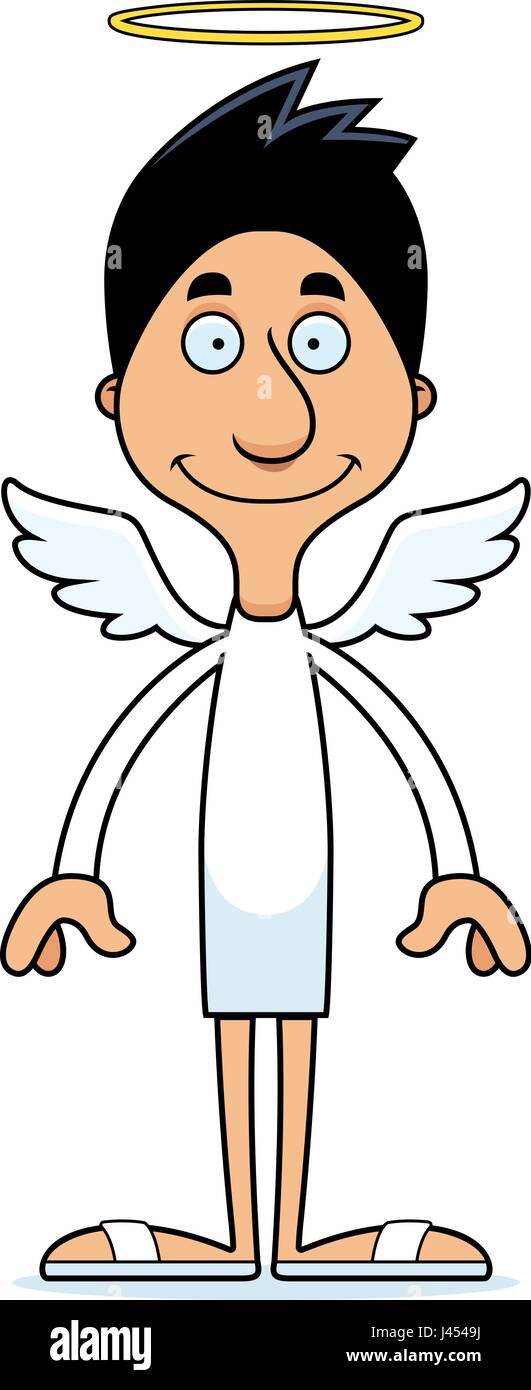 Cartoon angel man smiling -Fotos und -Bildmaterial in hoher Auflösung ...