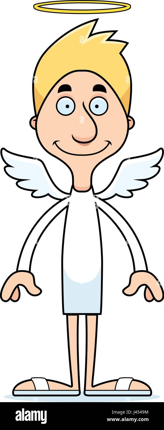 Cartoon Angel Man Smiling Stockfotos & Cartoon Angel Man Smiling Bilder ...