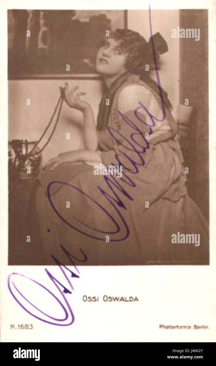 Nicola Perscheid Ossi OSwalda AK Stockfotografie - Alamy