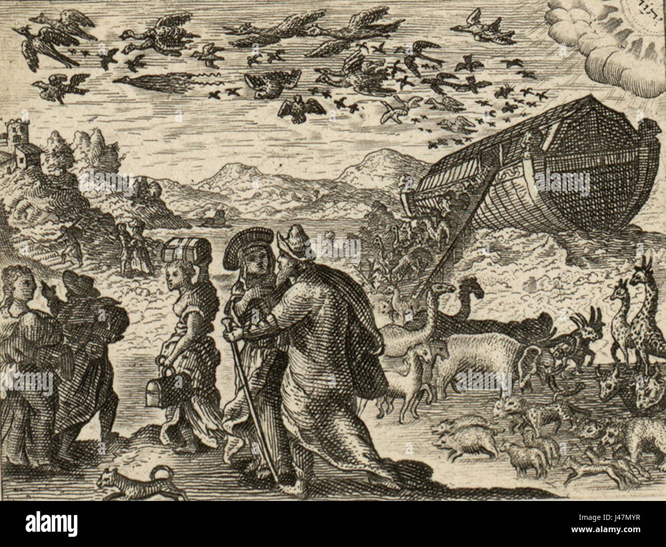 Arche Noah nach der Sintflut Stockfotografie - Alamy