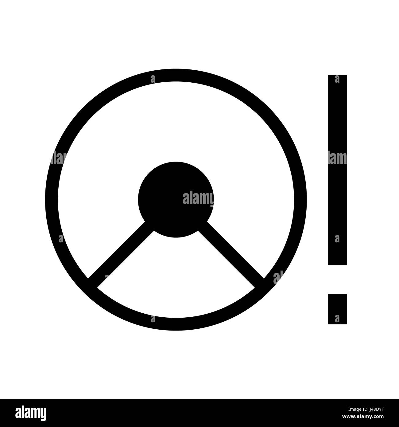 Auto Armaturenbrett Symbole. Vektor Stockfotografie - Alamy