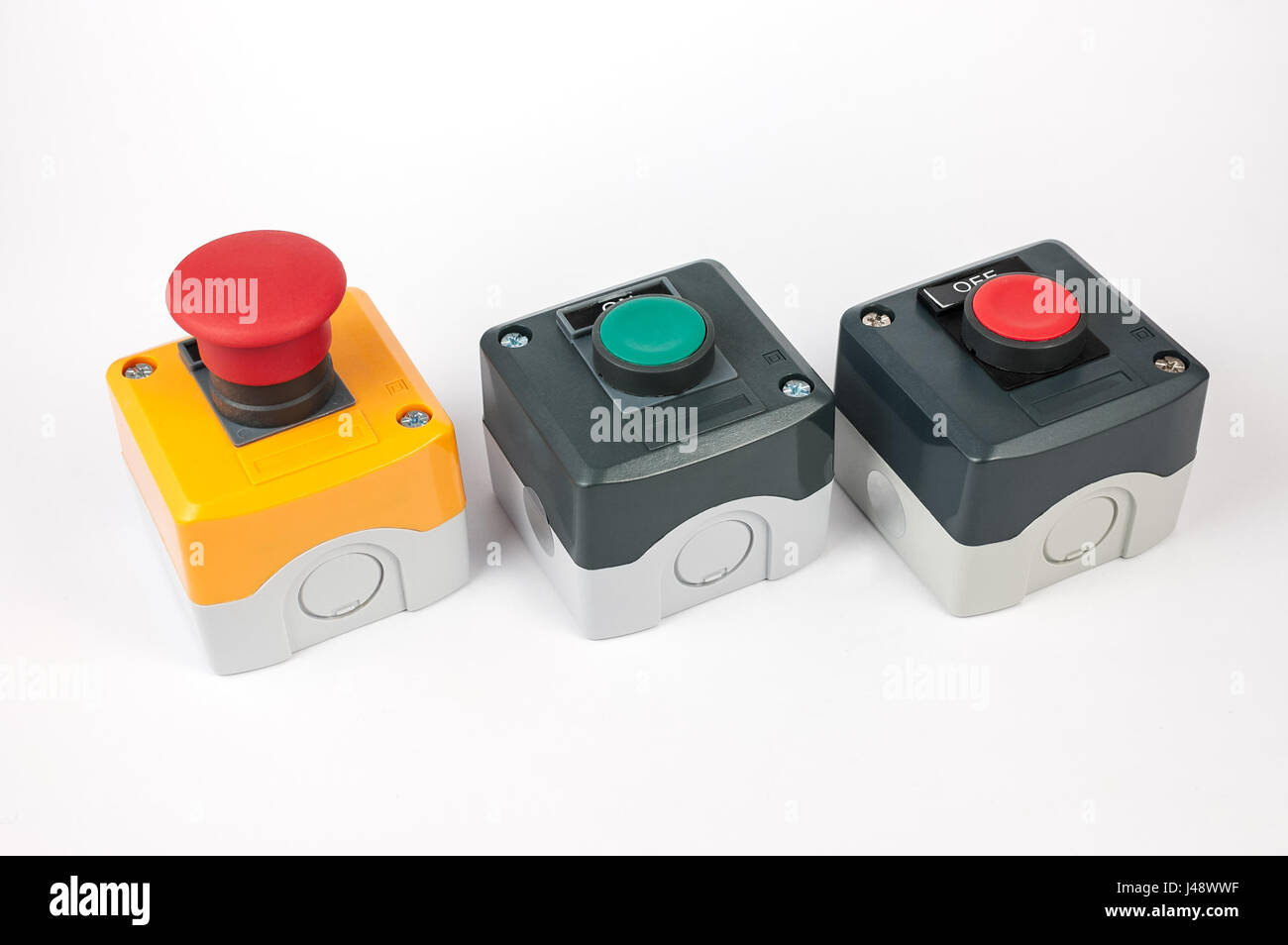 Vielfalt der Push-Button-Station. Start Stop elektronische Steuerung ...