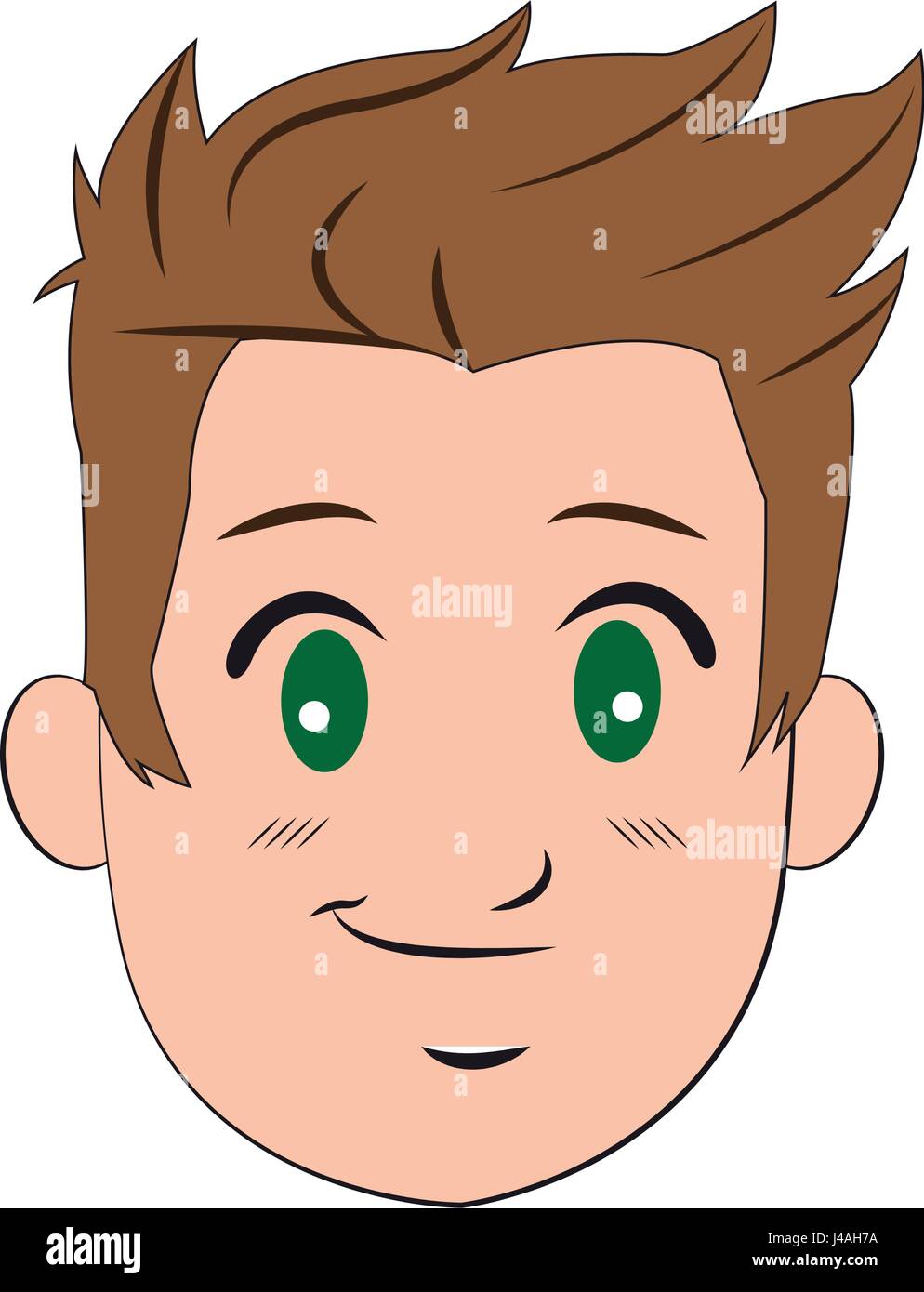 Cartoon Charakter Mann junger Mensch Stock-Vektorgrafik - Alamy