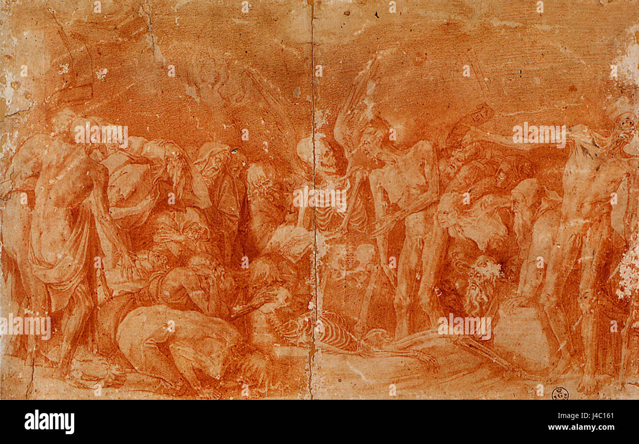 Rosso Fiorentinos *Allegoria Macabra* ist ein Renaissance-Gemälde, das ...