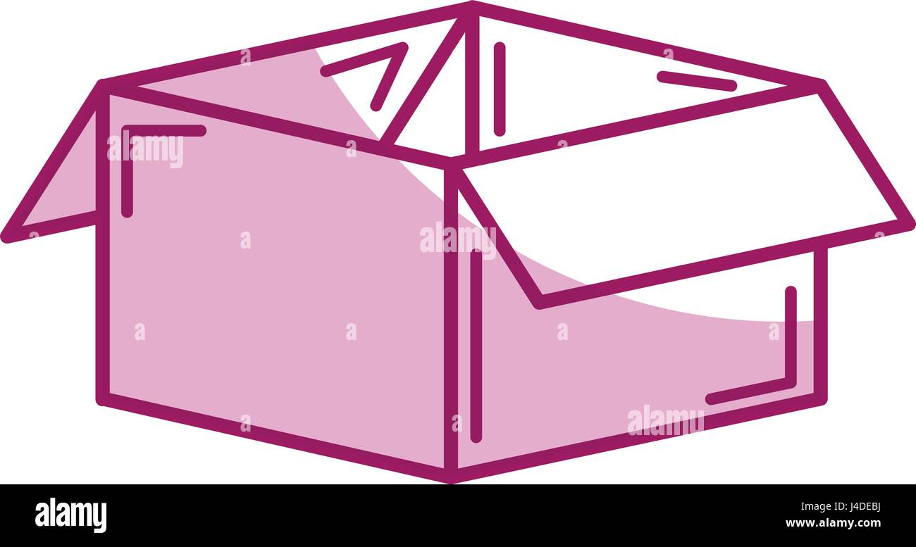 Karton-Box Verpackung Symbol Stock-Vektorgrafik - Alamy