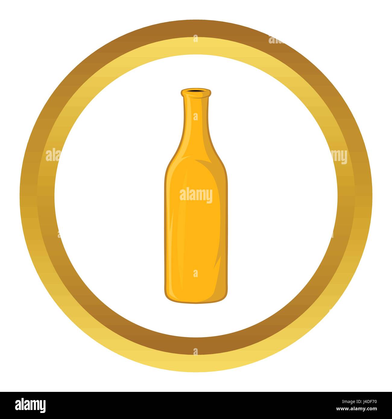 Flasche Bier Vektor icon Stock-Vektorgrafik - Alamy