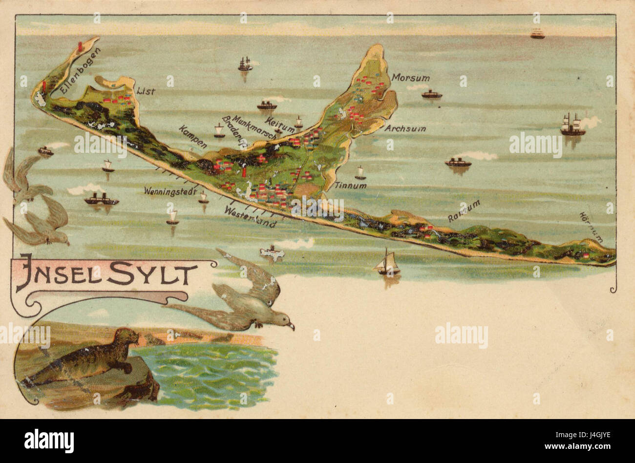 Map Sylt Stockfotos und -bilder Kaufen - Alamy