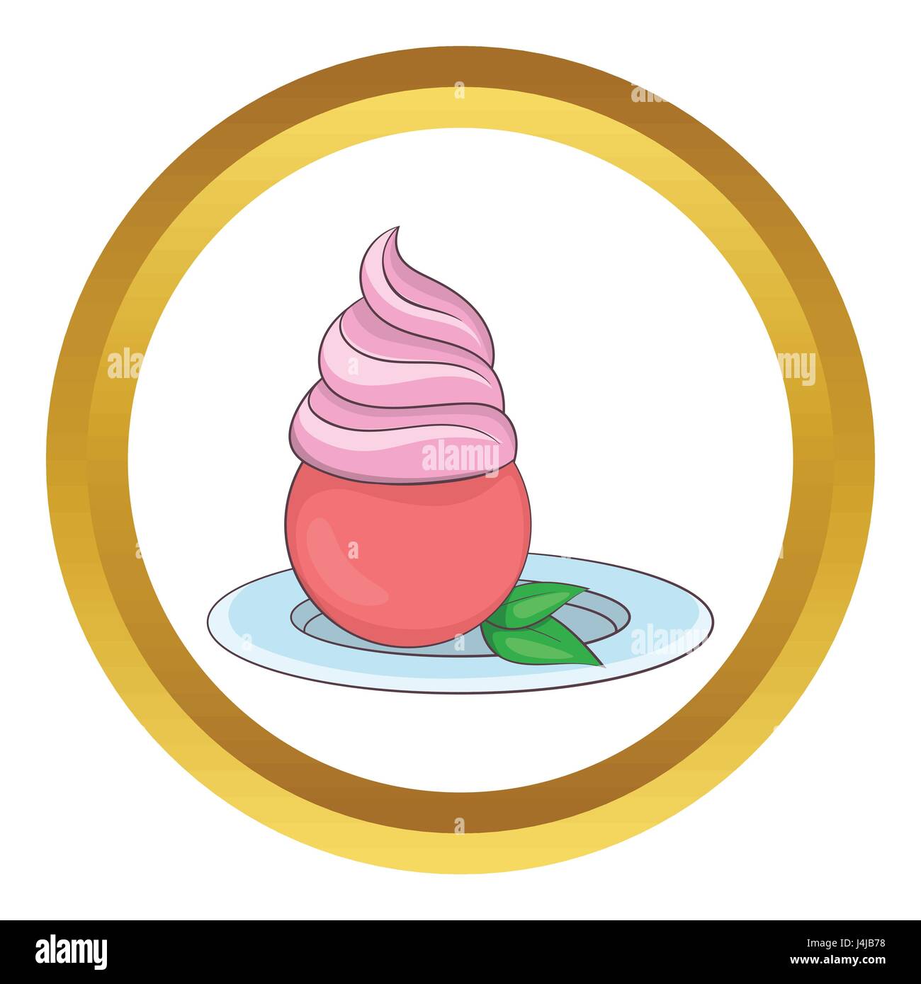 Minze Eis Vektor icon Stock-Vektorgrafik - Alamy